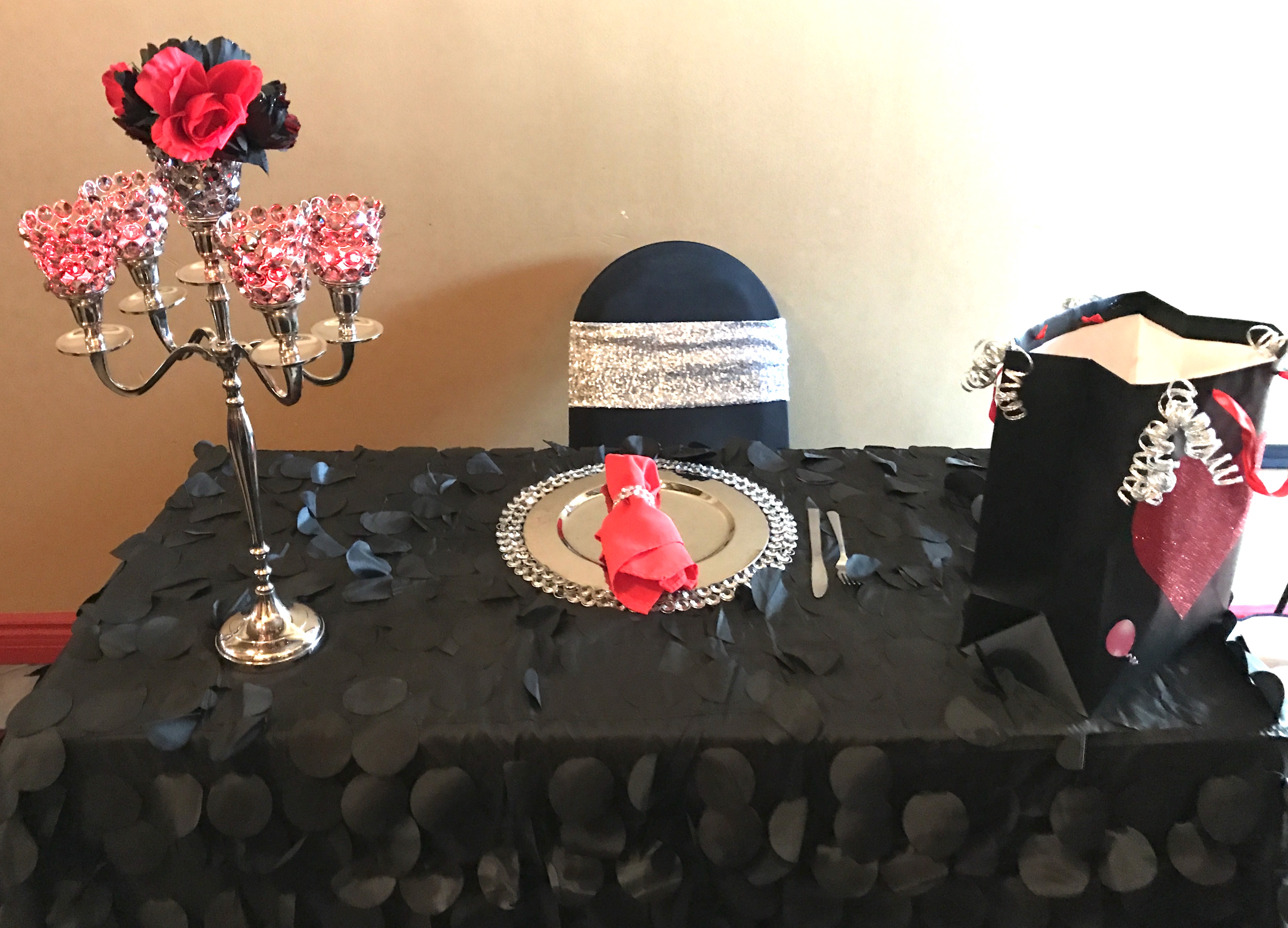 Red, Black and Bling Birthday Party – 1/23/17 – My Party Queen